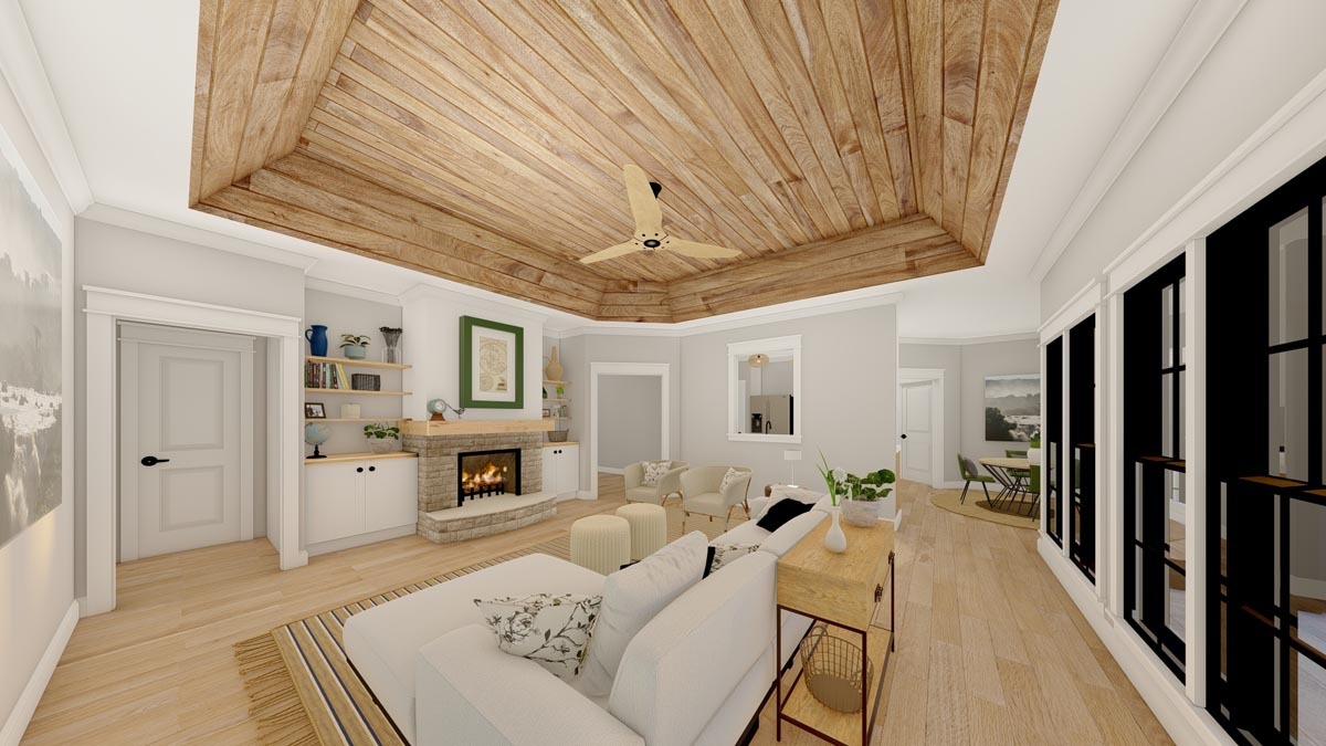 Modern Farmhouse with 2-Car Courtyard Entry Garage with Bonus and Bath ...