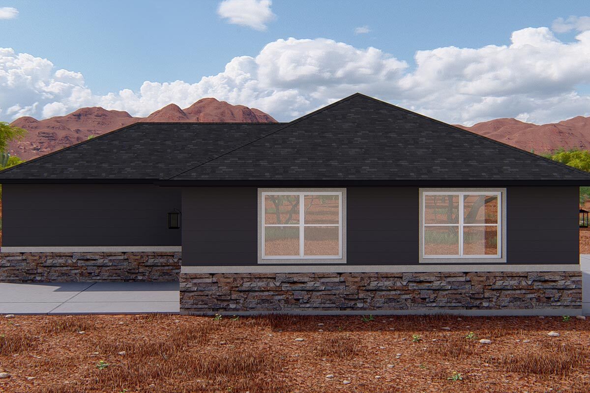 Detached Drive-through Garage with Golf Simulator - 61267UT ...