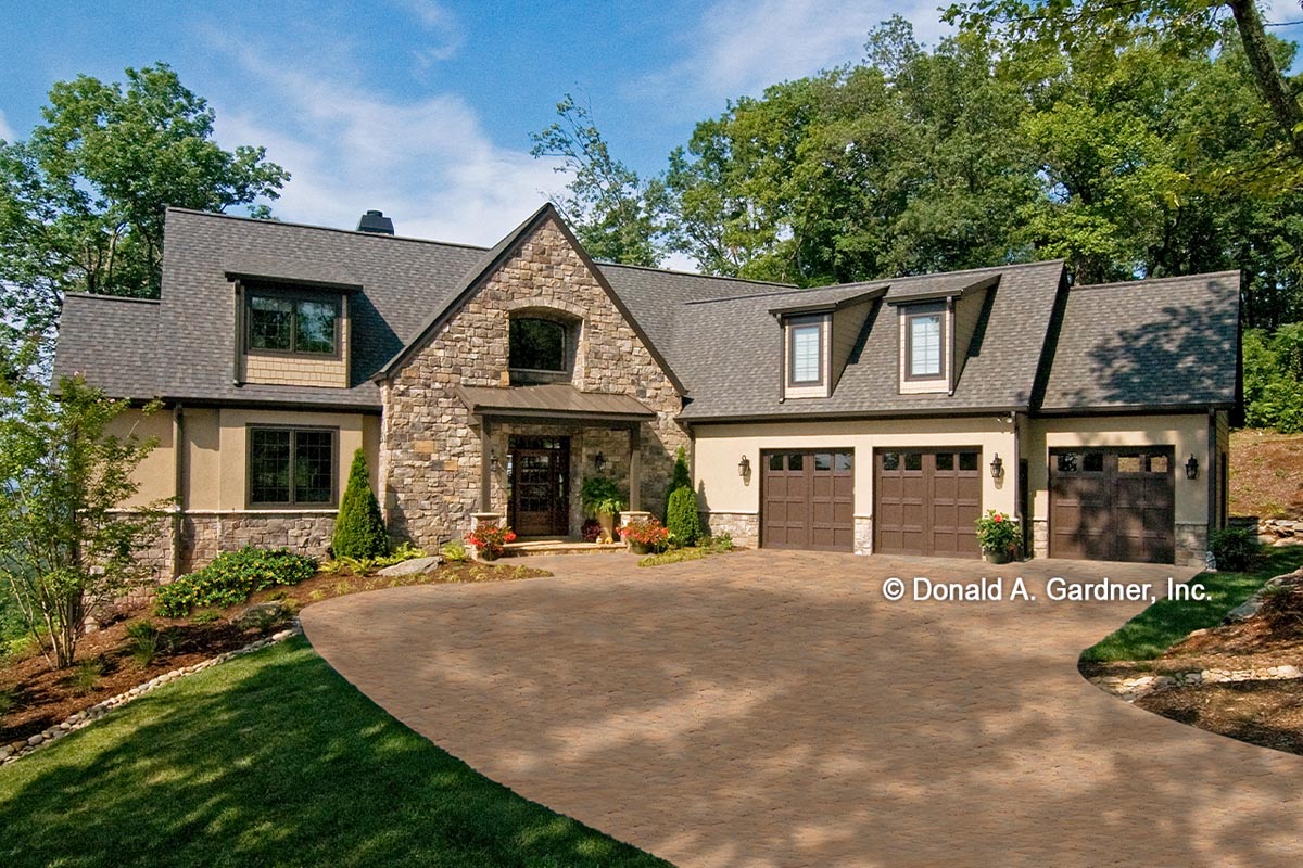 Plan 444233GDN: Hillside Craftsman with 24' Vaulted Great Room and ...