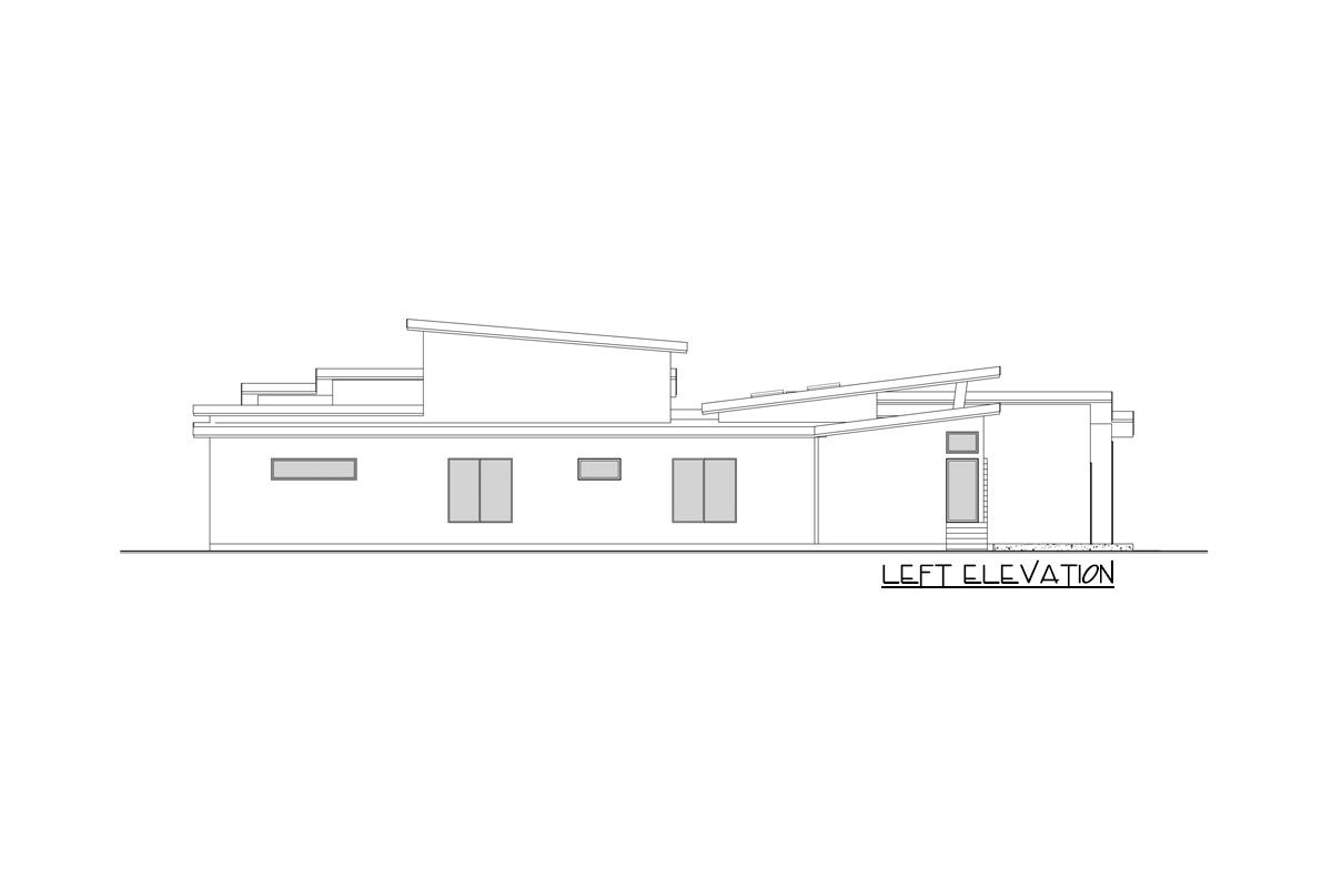 One-story Modern Home Plan with Home Office and Separate Bonus Room ...