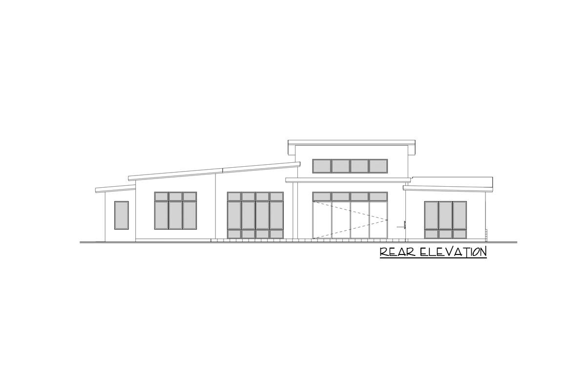 One-story Modern Home Plan with Home Office and Separate Bonus Room ...