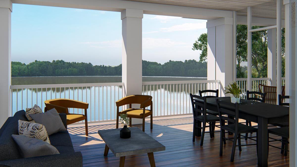 3-Bed New American Home Plan with Basement Built for Entertaining ...