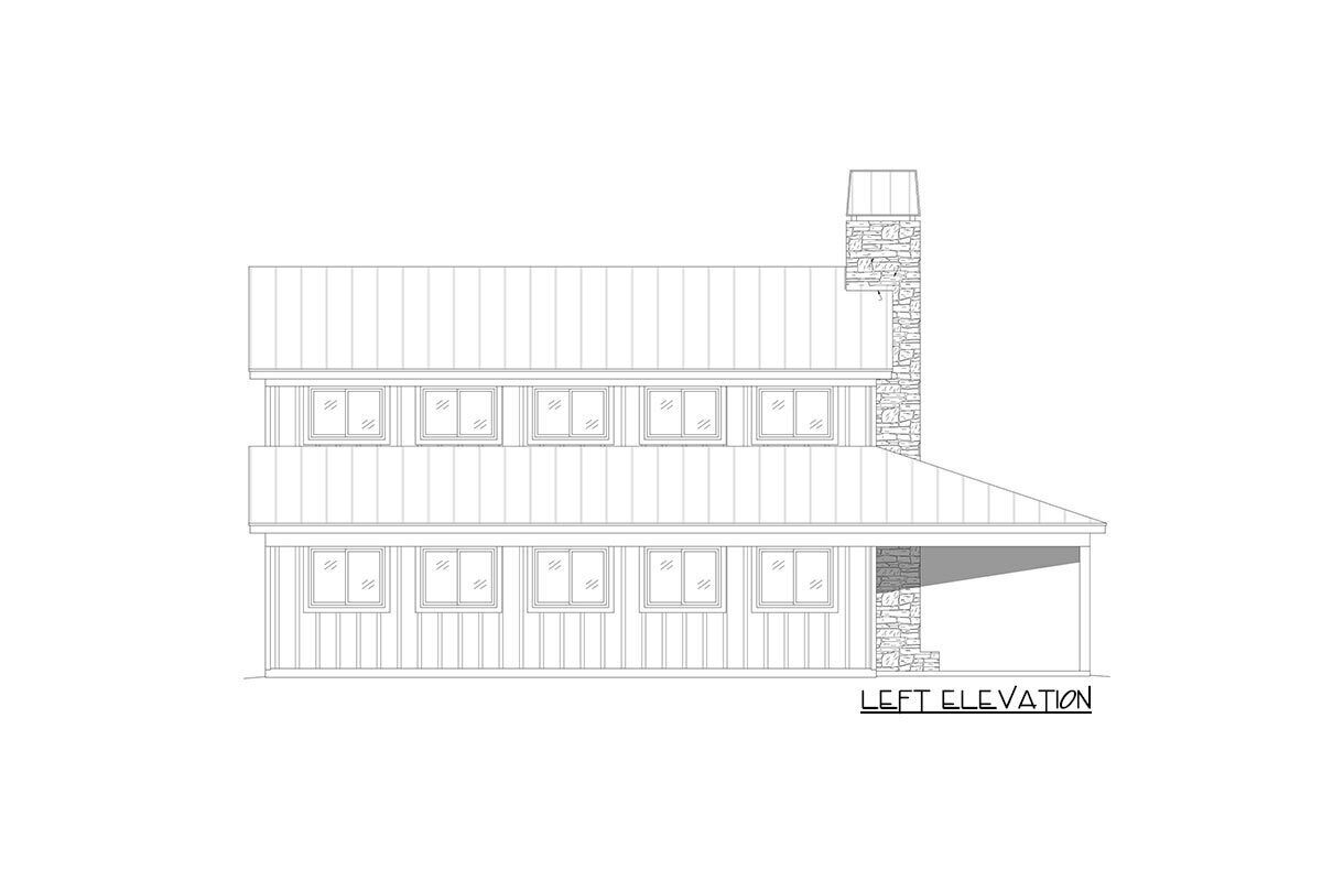 Rustic Mountain Home Plan with 14'-deep Front Porch and 2-sided ...