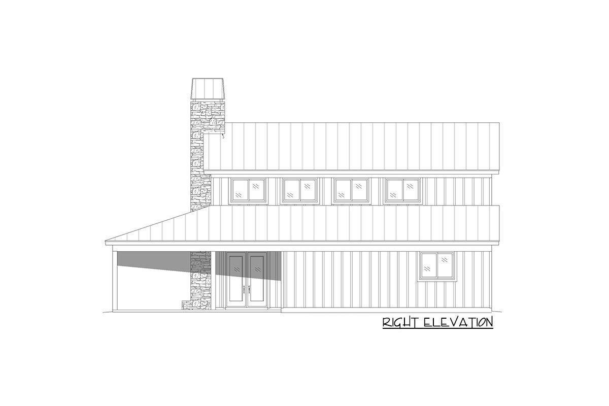 Rustic Mountain Home Plan with 14'-deep Front Porch and 2-sided ...