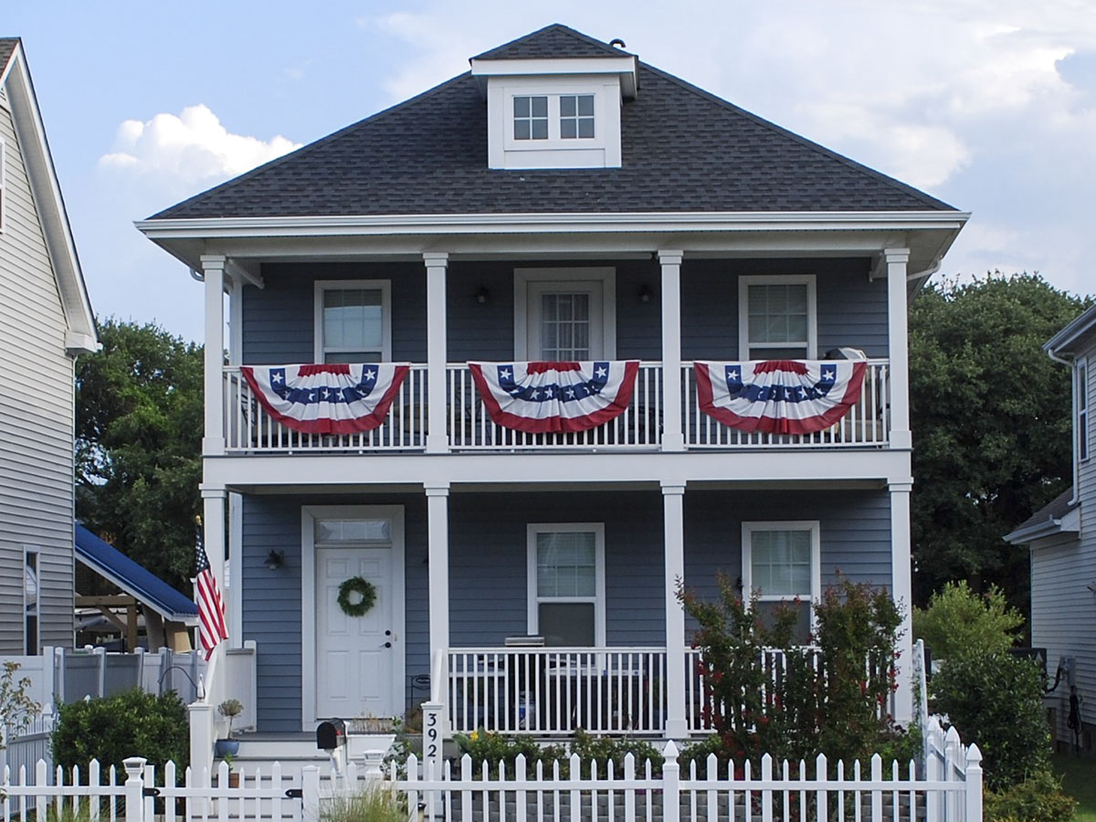 Plan 31610GF: 4-bed Country Coastal Home Plan with 2-story Front Porch