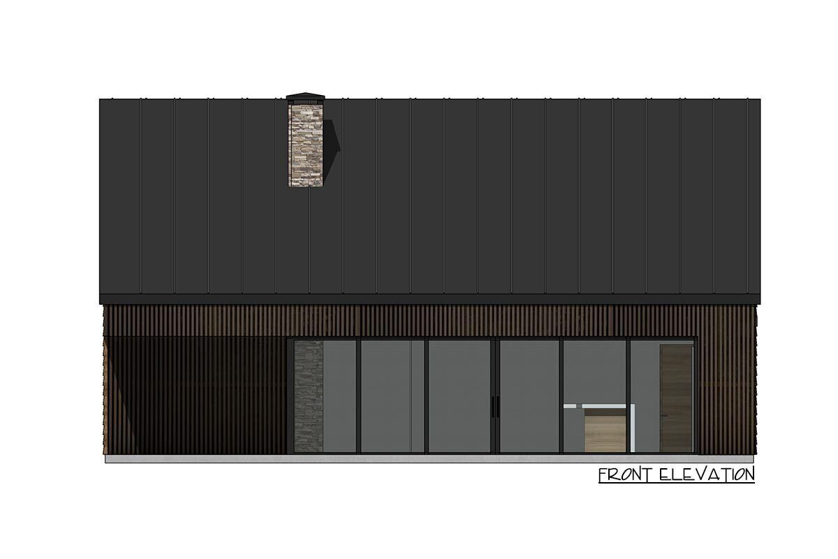 2-Bed Modern Mountain Cabin with Glassed-in Living Room - 420045WNT ...