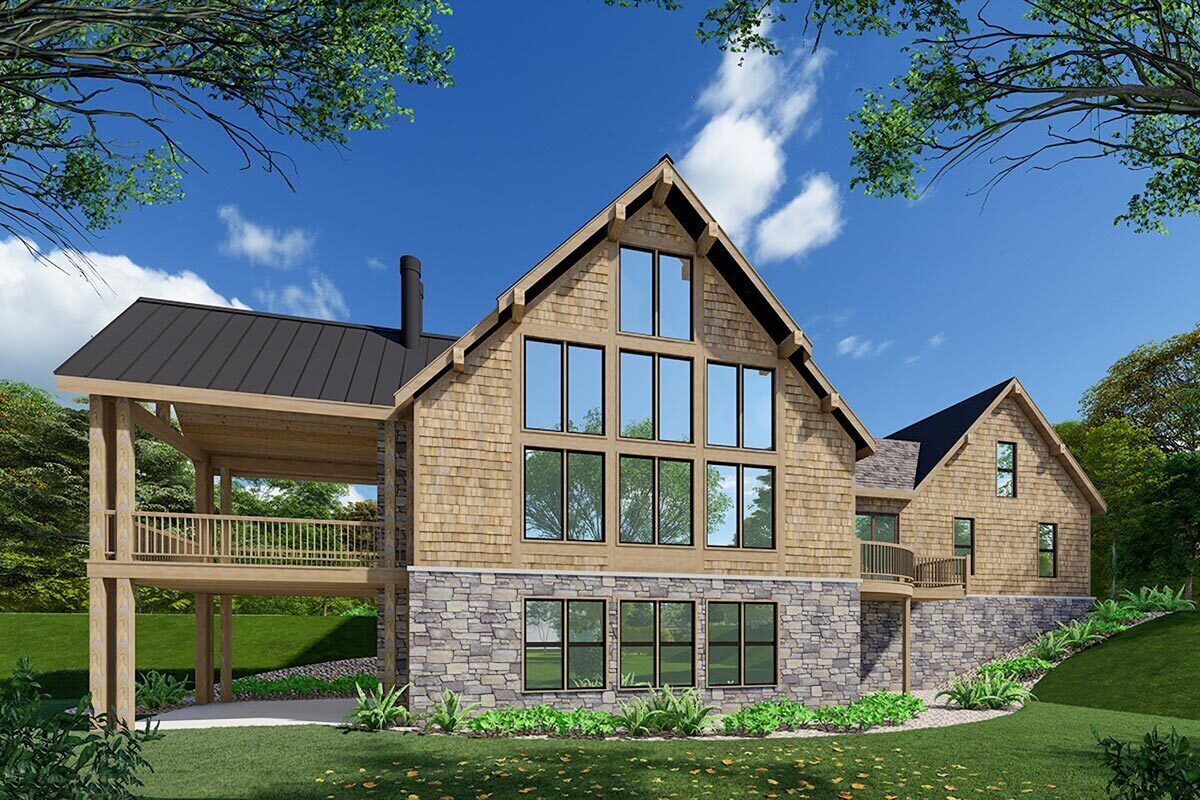Rustic House Plans With Fireplace