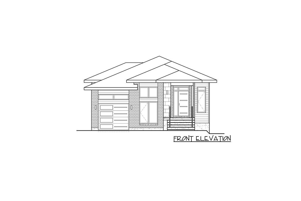 Modern Prairie Cottage with 1027 Sq Ft of Living Space - 80265PM ...