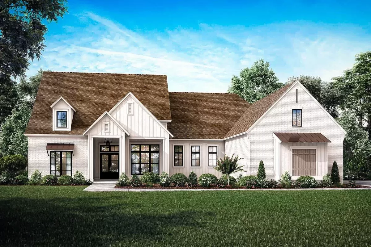 4-Bed 3500 Square Foot New American House Plan - 510231WDY ...