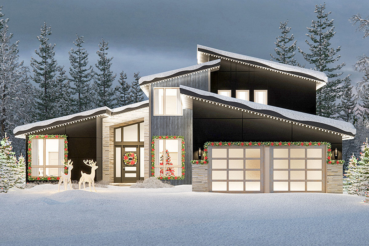 3000 Square Foot 4-Bed Modern Home Plan with In-Law Casita - 72361DA ...