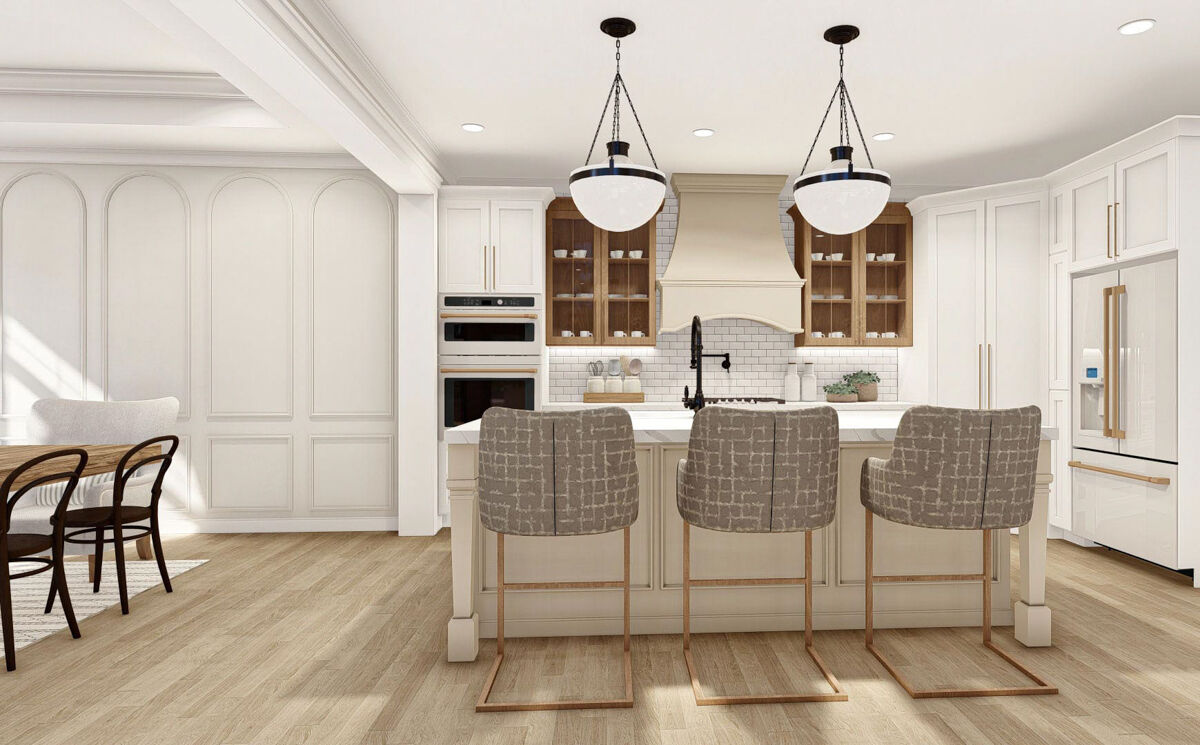 3-Gabled 3000 Square Foot 4-Bed Transitional Farmhouse Plan - 623151DJ ...