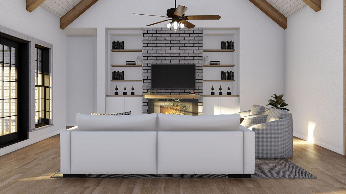 3000 Square Foot 4 Bed House Plan with a Brick Exterior and Bonus ...