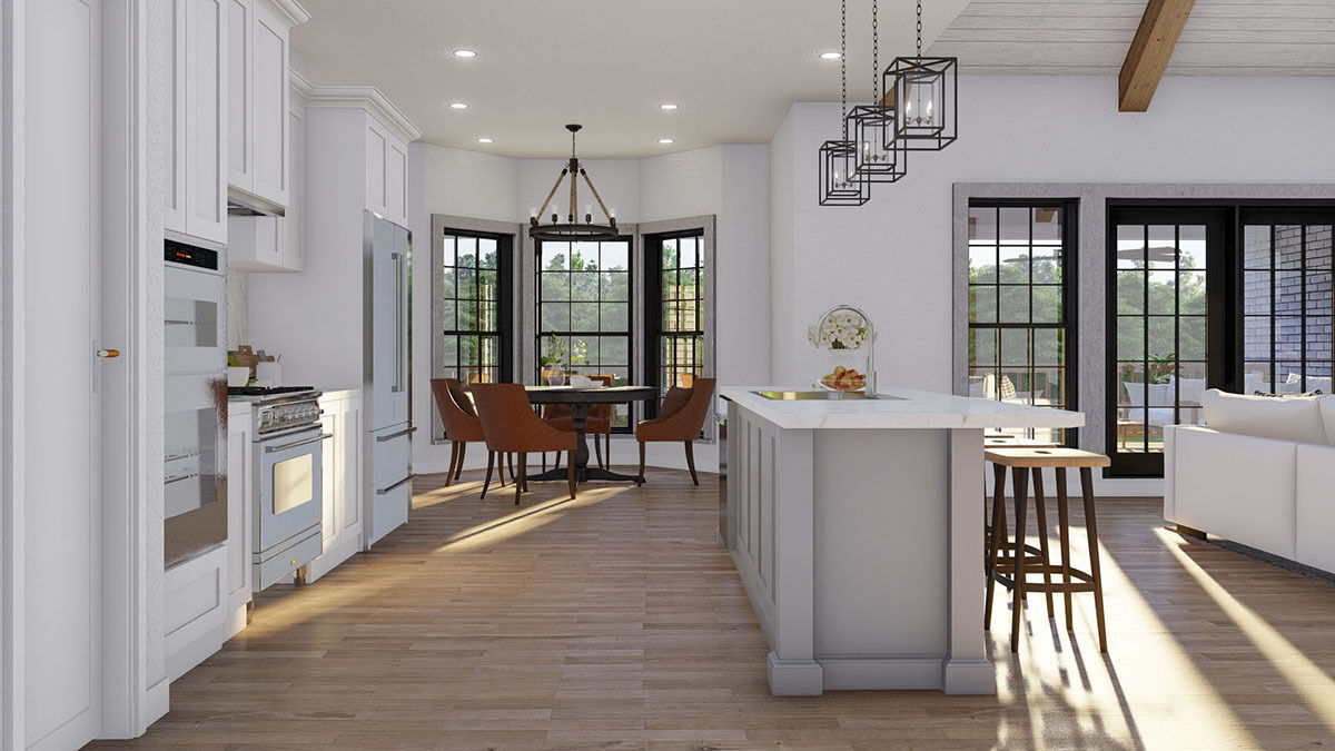 3000 Square Foot 4 Bed House Plan with a Brick Exterior and Bonus ...