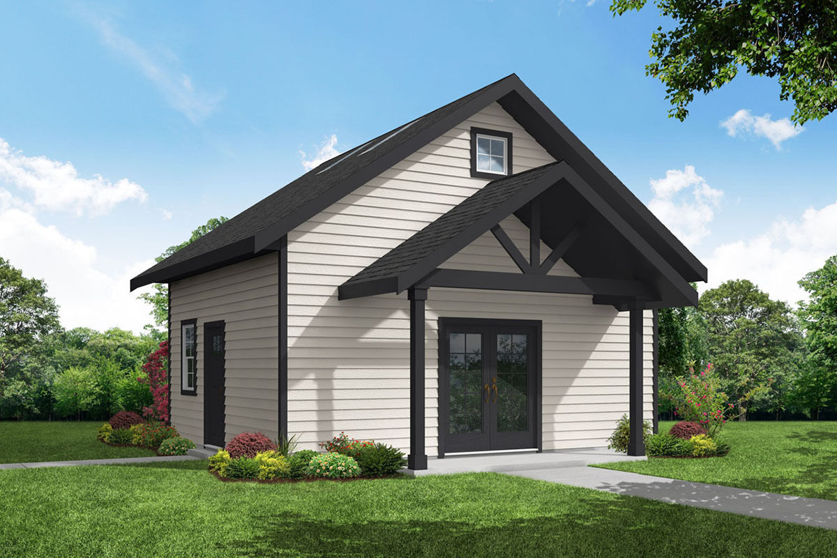 Compact Backyard Cottage 720 Square Foot ADU - 72365DA | Architectural ...
