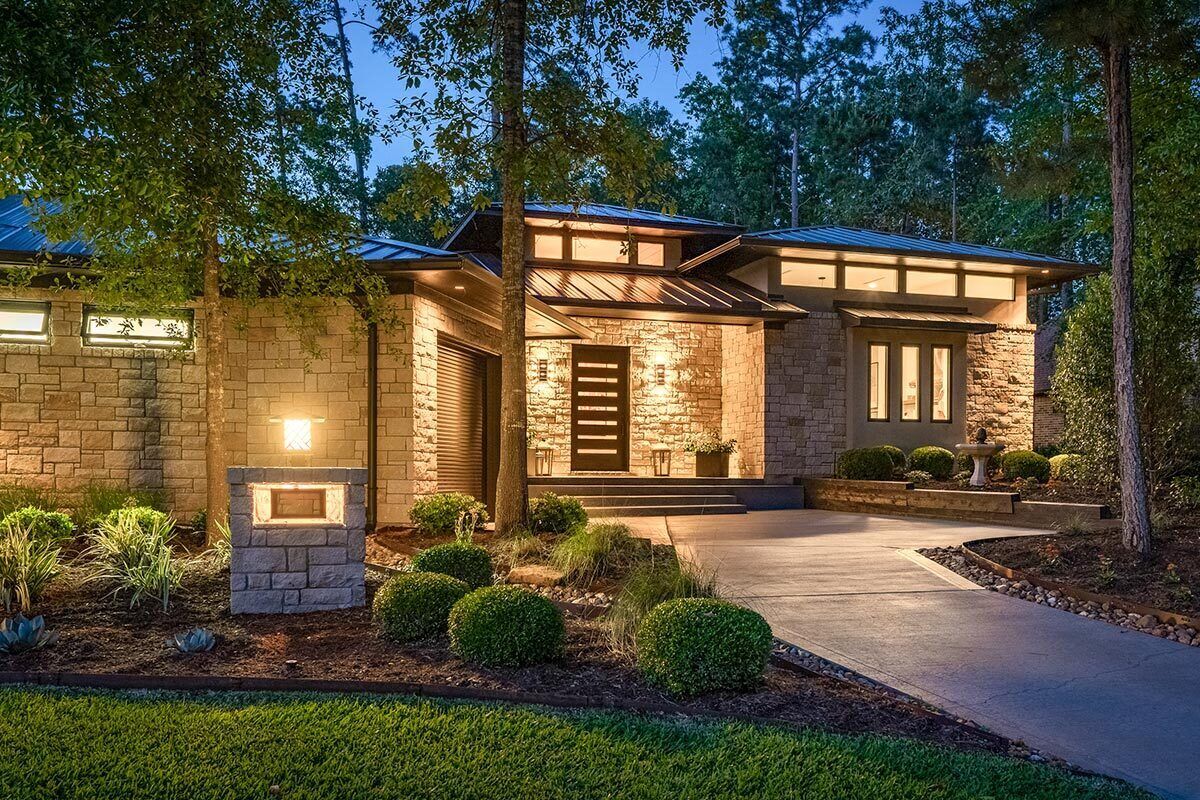 Neo-Prairie Style Home Plan Under 3700 Square Feet with 3 Bedrooms ...