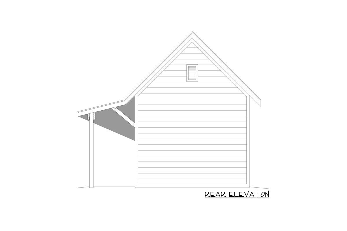 150 Square Foot Workshop with Shed Porch - 680043VR | Architectural ...