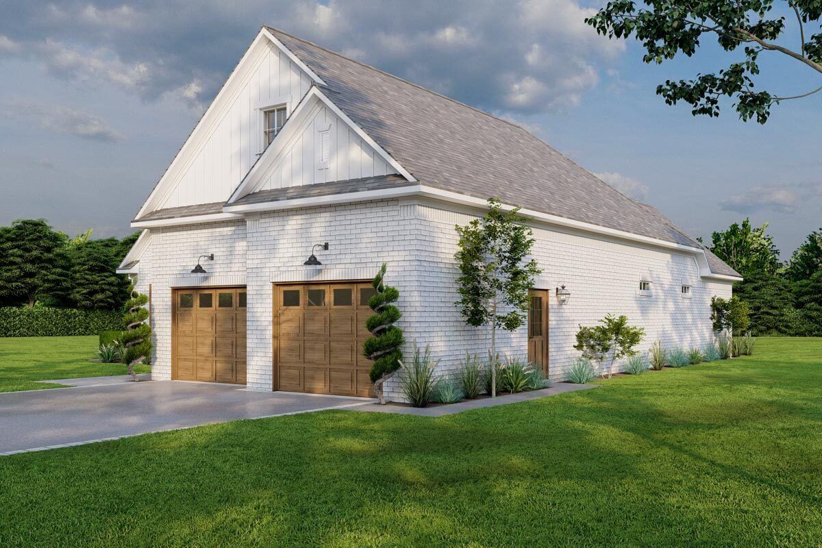1900 Square Foot Traditional Home Plan with 3 Bedrooms and a 2-Car ...