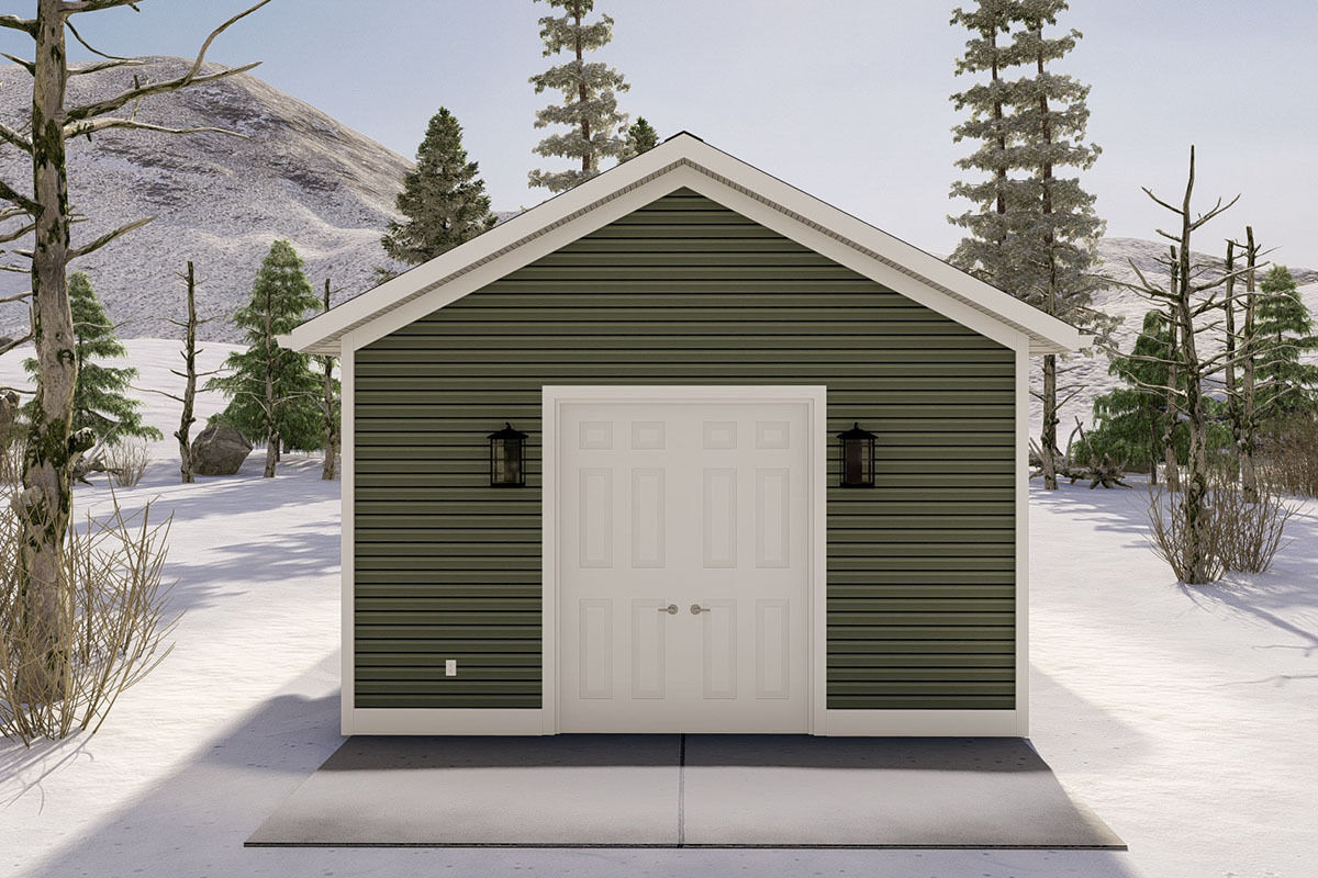 1-Car 352 Square Foot Detached Garage - 61414UT | Architectural Designs ...