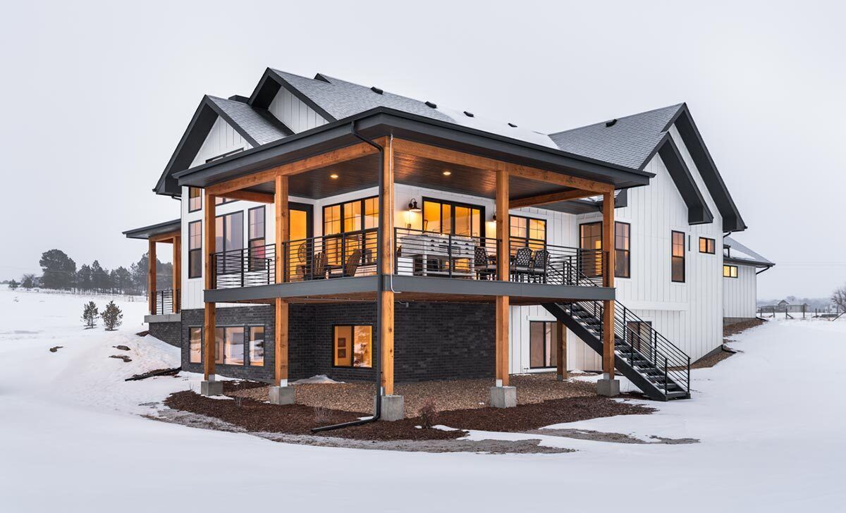 3500 Square Foot Country Craftsman House Plan with Spectacular Rear ...