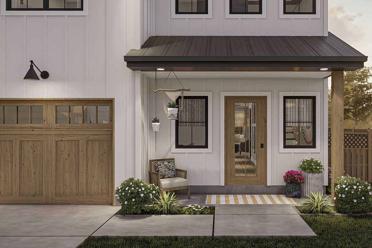 1700 Square Foot 3-Bed House Plan Under 26 Feet Wide - 623181DJ ...
