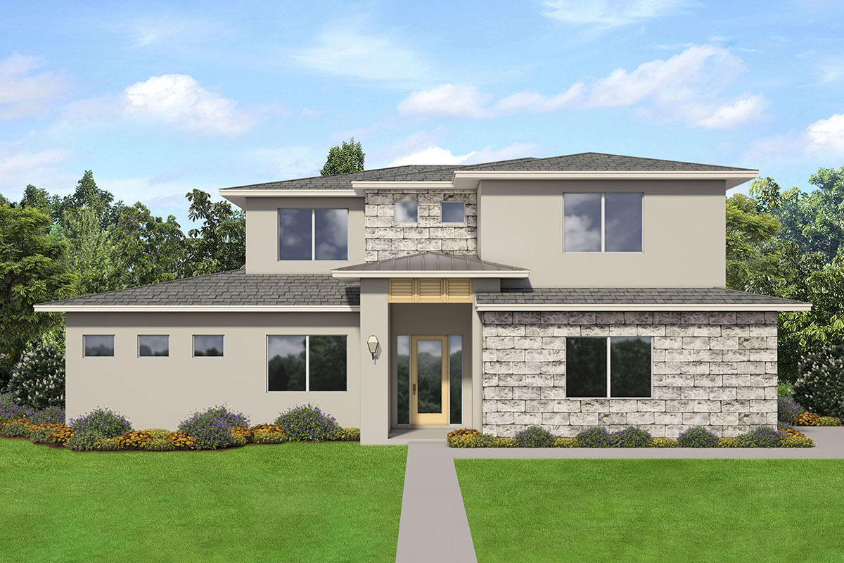 Over 3,500 Square Foot 2-Story Home Plan with Detached Cabana - 82285KA ...
