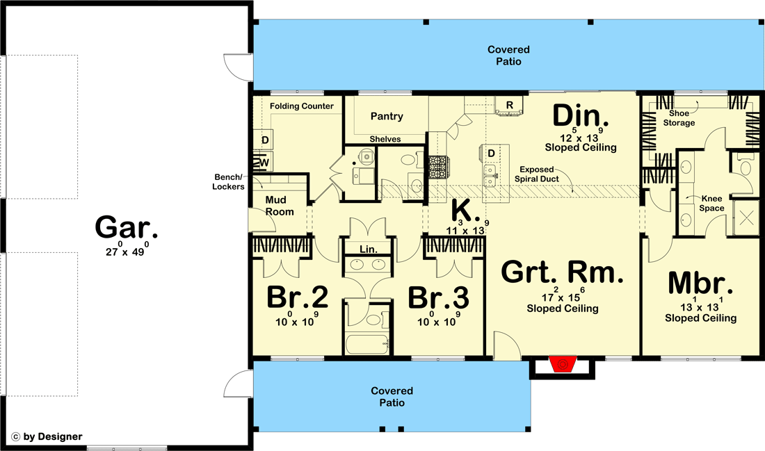 1700 Square Foot Modern Barndominium-Style House Plan - 623187DJ ...