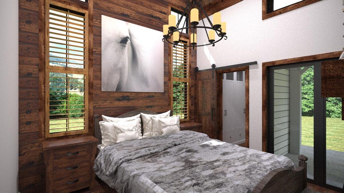 Skinny Rustic Farmhouse-Inspired ADU House Plan Under 800 Square Feet ...
