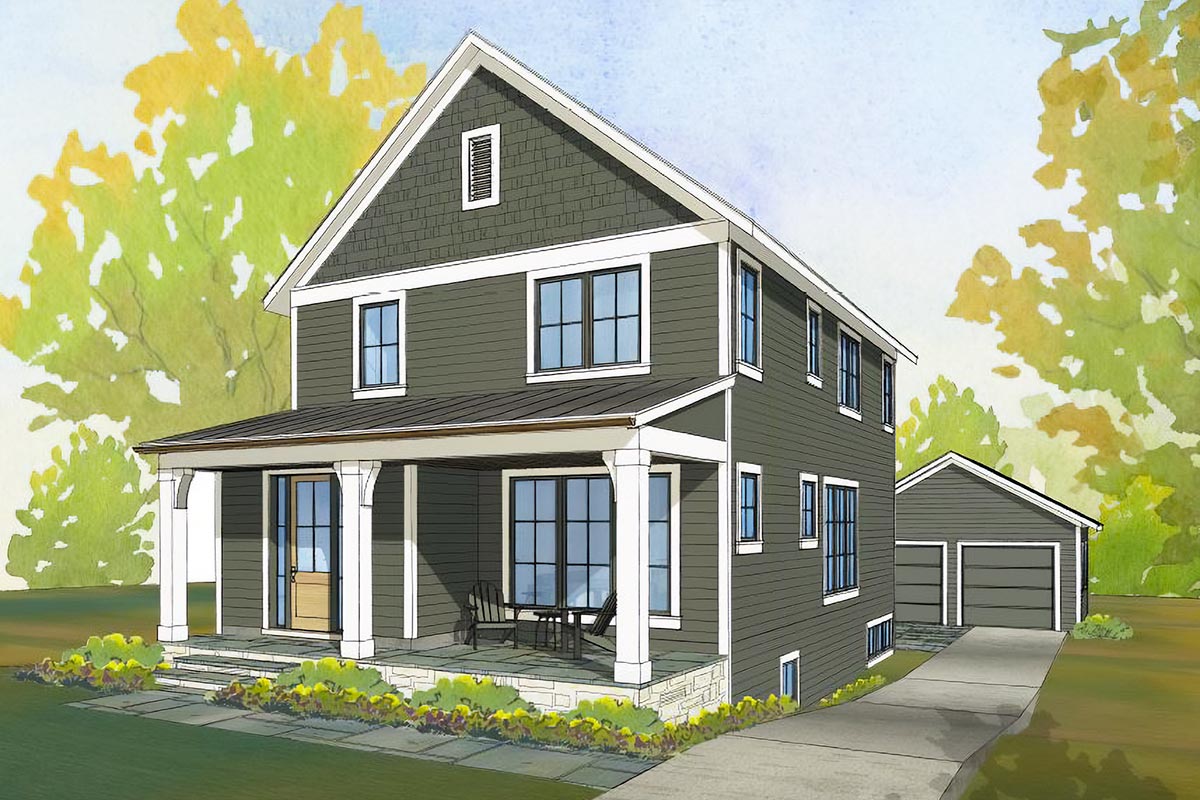 Plan 970117VC: Contemporary Coastal Farmhouse with 5 Beds and a ...