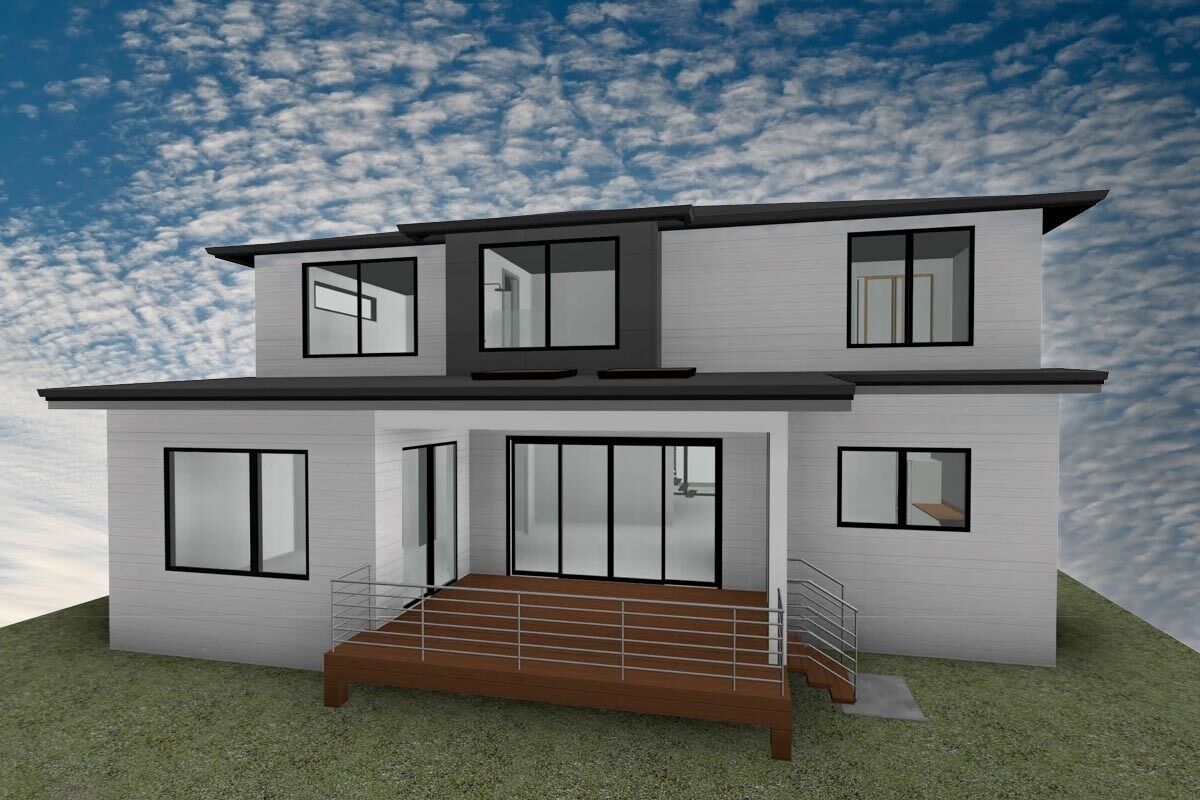 Mid Century Modern Home Plan with Bonus Room - 666190RAF ...