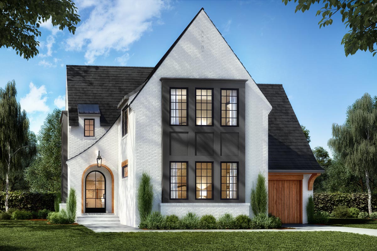 Plan 93162EL: 3-Bed Transitional Cottage House Plan - 2313 Sq Ft