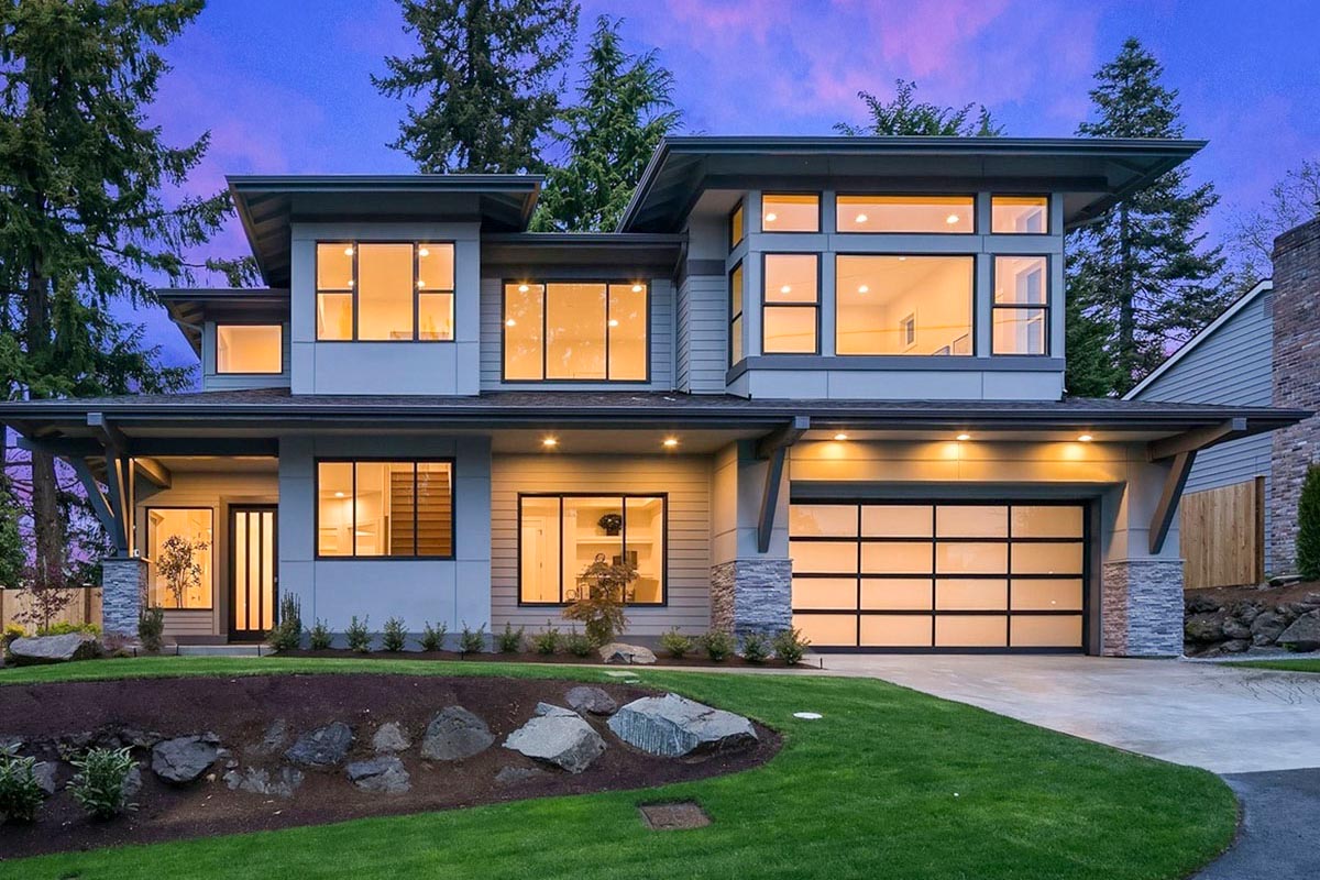 Plan 23126JD: Modern Mountain Home Plan with Den and Bonus Room Upstairs