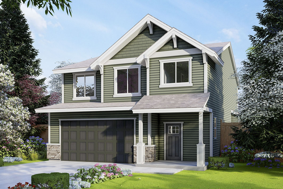 Plan 28090J: Traditional 2-Story House Plan with Open Main Level