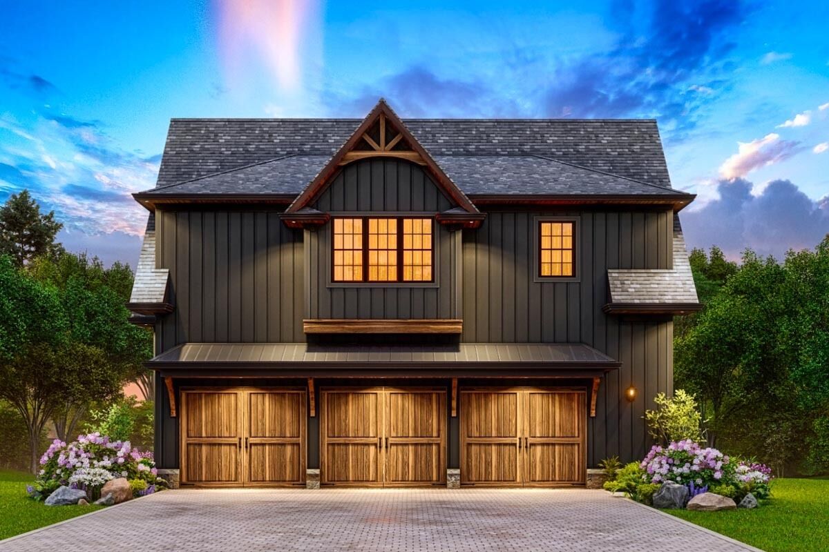 942 Square Foot Craftsman Garage Apartment - 25805GE | Architectural ...