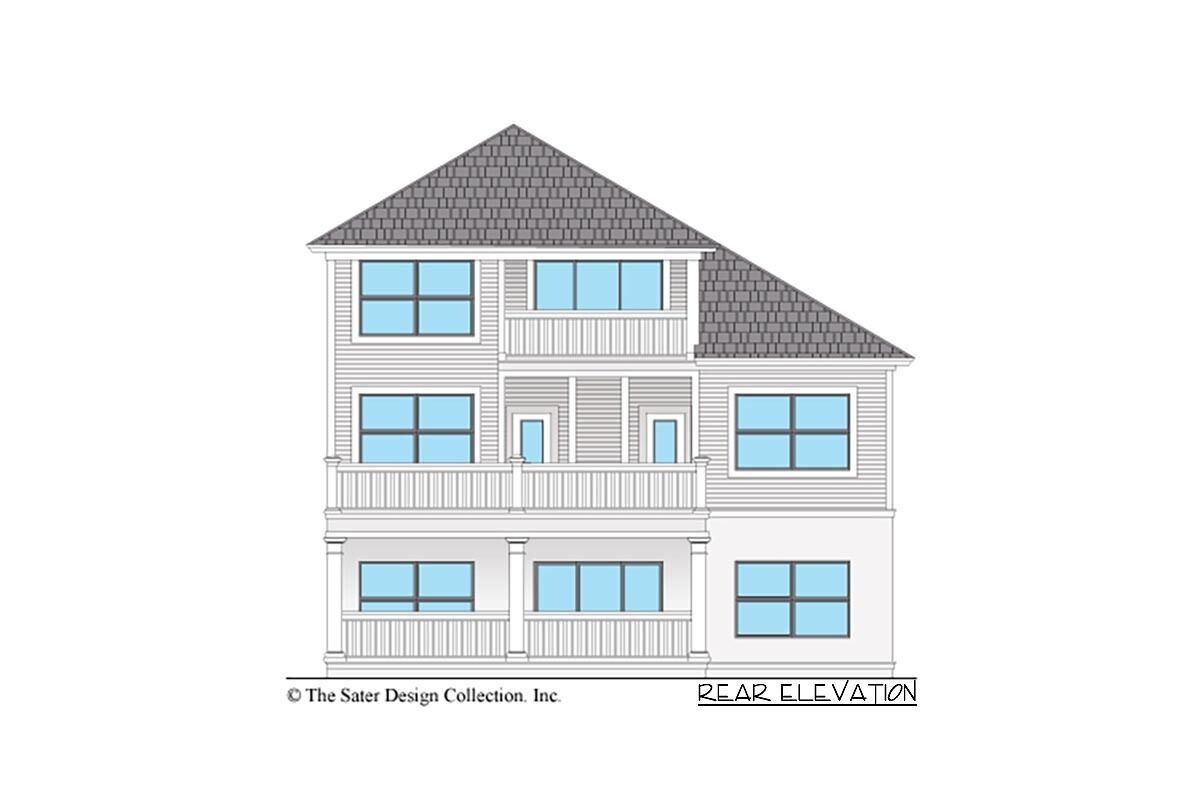Narrow Lot House Plan with Game Room and Multi-Generational Lower Level ...