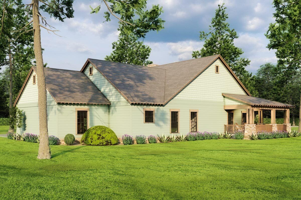 Rustic and Expandable 1805 Square Foot Country House Plan with Wrap ...