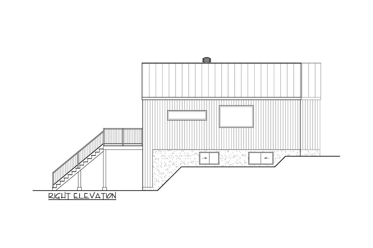 2030 Square Foot Contemporary 4-Bed House Plan with Open Concept Main ...