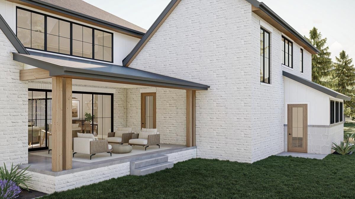 French Country House Plan Under 5000 Square Feet with Separate ...