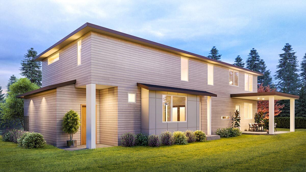 Contemporary Home Plan with 4,016 Square Feet of Living Space ...
