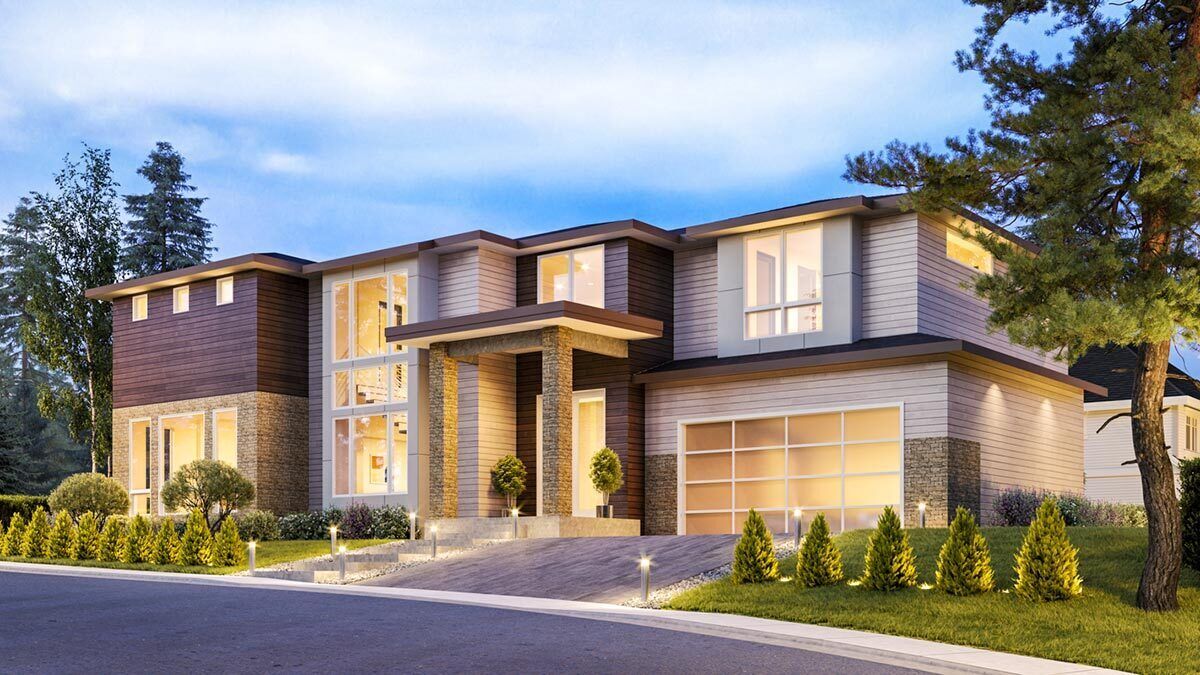 Contemporary Home Plan with 4,016 Square Feet of Living Space ...