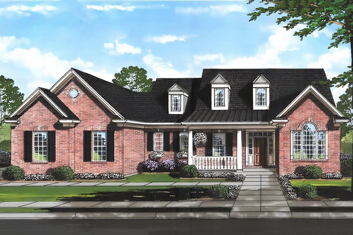 One-And-A-Half Story 2155 Square Foot Traditional House Plan - 39111ST ...