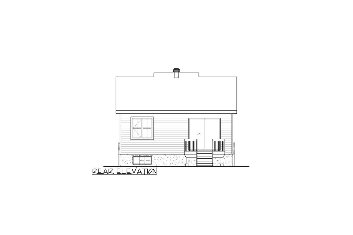 2-Bed Modern Farmhouse Cottage Plan Under 1000 Square Feet - 801125PM ...