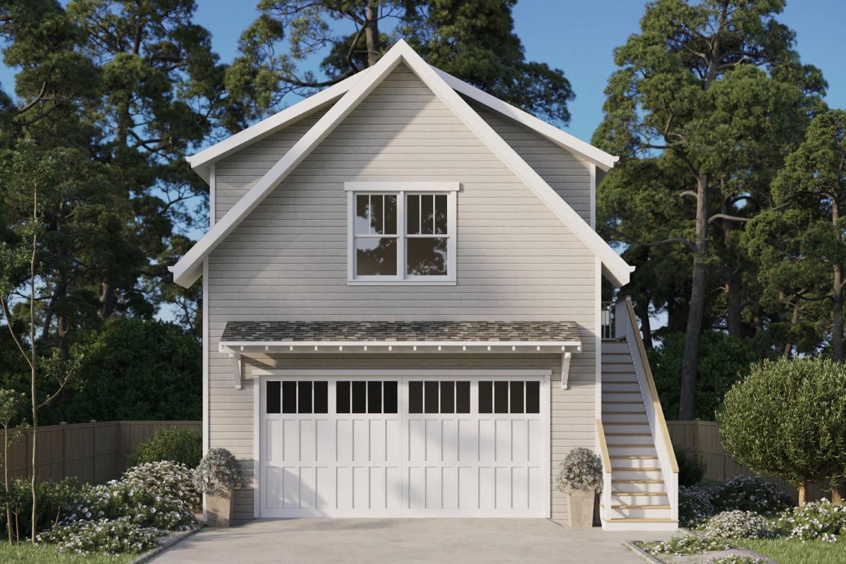 Plan 50223PH: 623 Square Foot ADU with Home Office