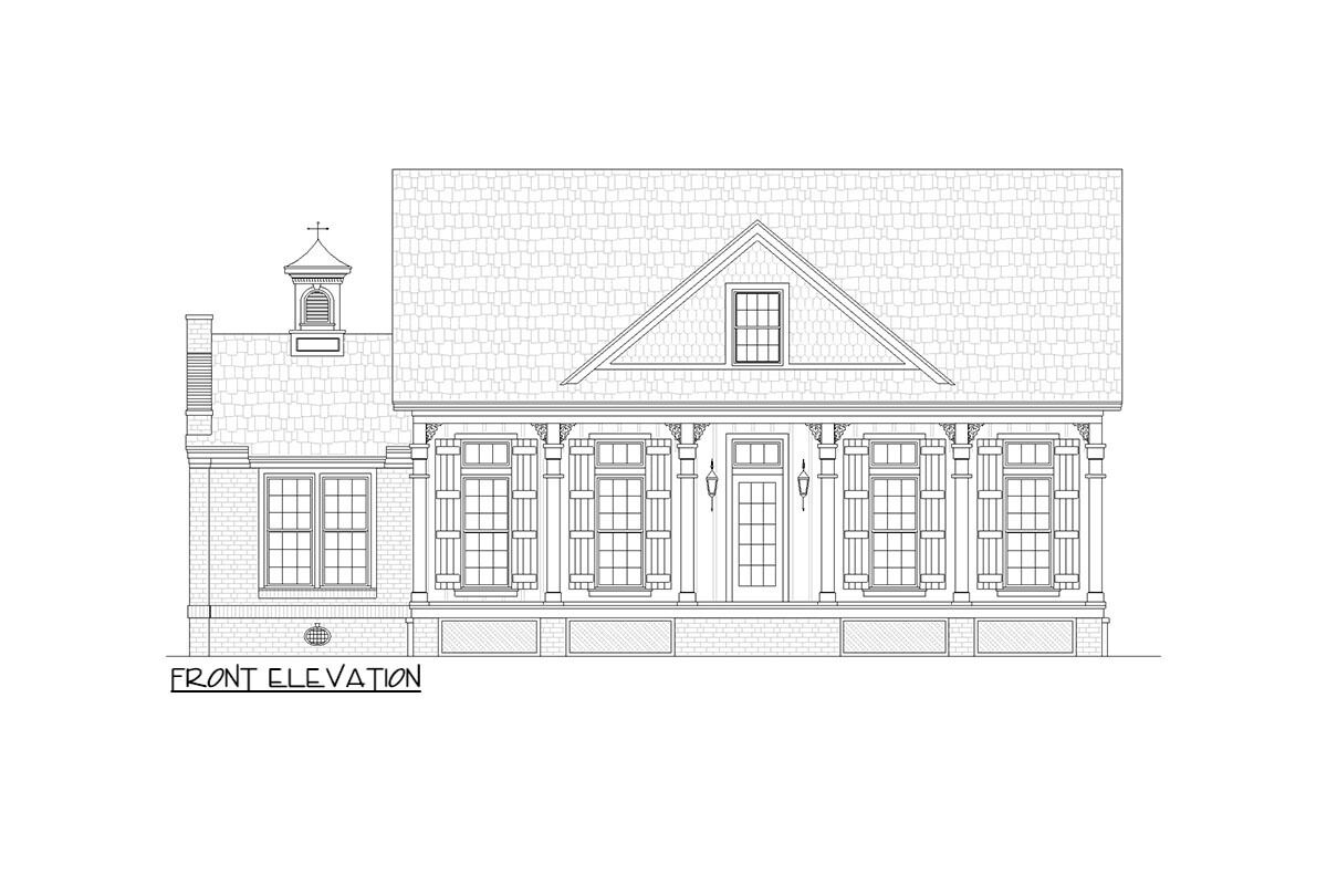 Authentic Southern Flair In A Small Affordable Home - 55228BR ...