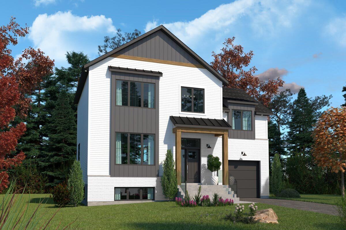 Transitional 2-Story Home Plan with Optional Family Room Above the ...