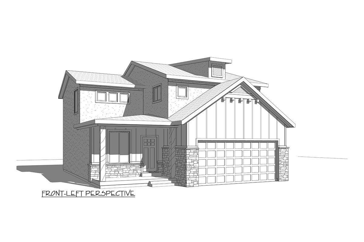 Mountain Craftsman Home Plan Under 1900 Sq Ft with Option to Finish ...