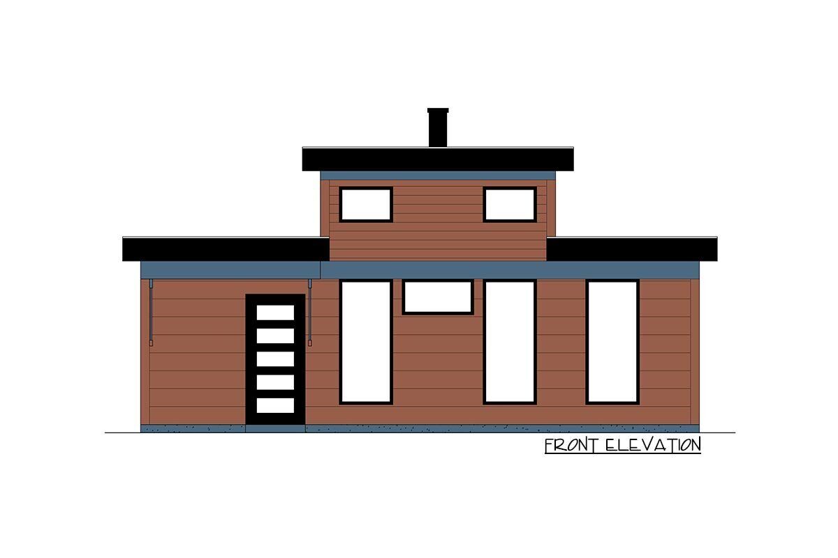 651 Square Foot Modern Cabin with 14' Ceilings - 550001LAN ...