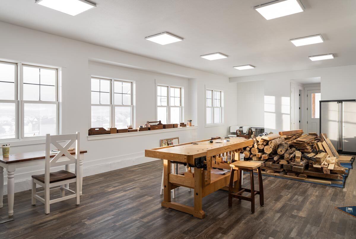 Country Farmhouse Style Workshop with 727 Heated Square Footage ...