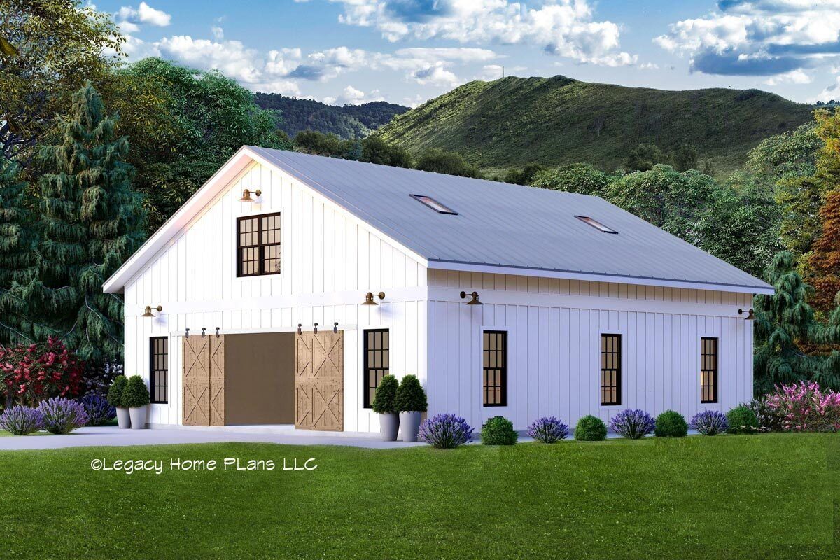 Barn-Like Studio with Loft and 752 Square Feet of Garage Space ...