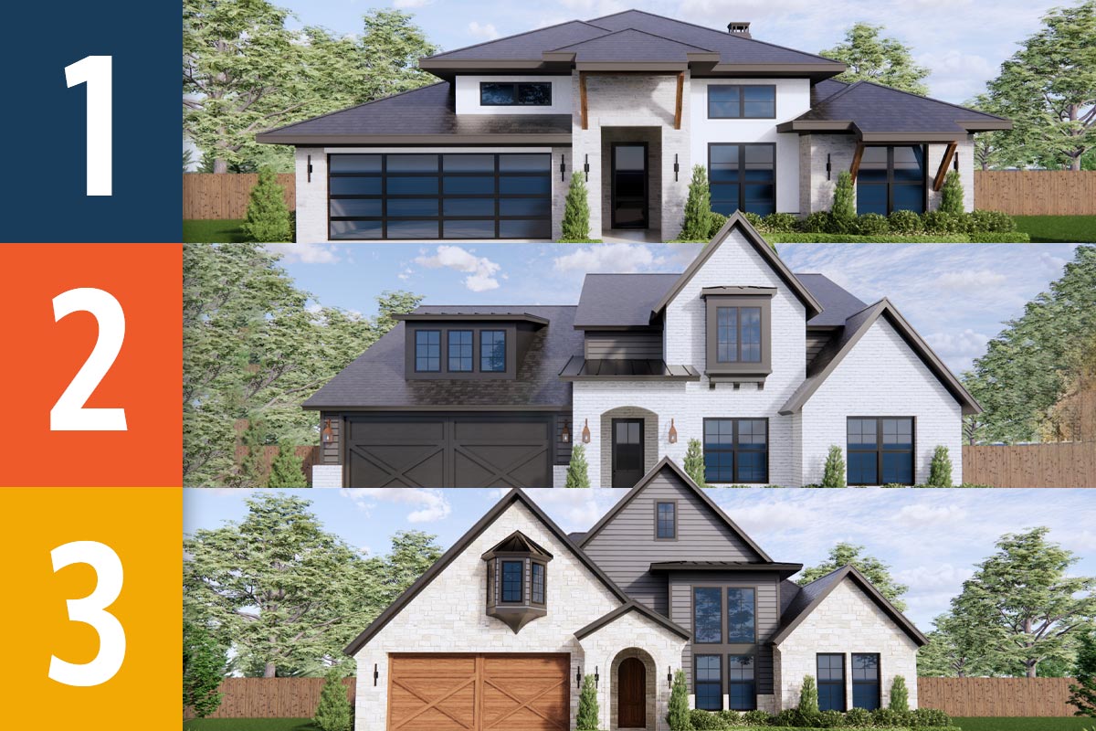 Plan 819002JSSB: HomeBuilder's ProSpec Pack: 3 Versatile House Plans ...