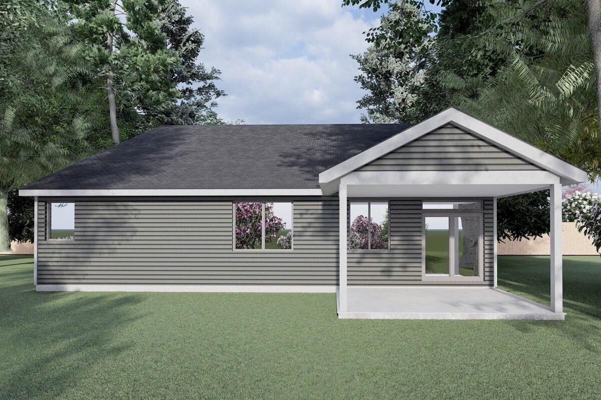 2031 Square Foot Craftsman One-Story House Plan with 3-Car Garage ...